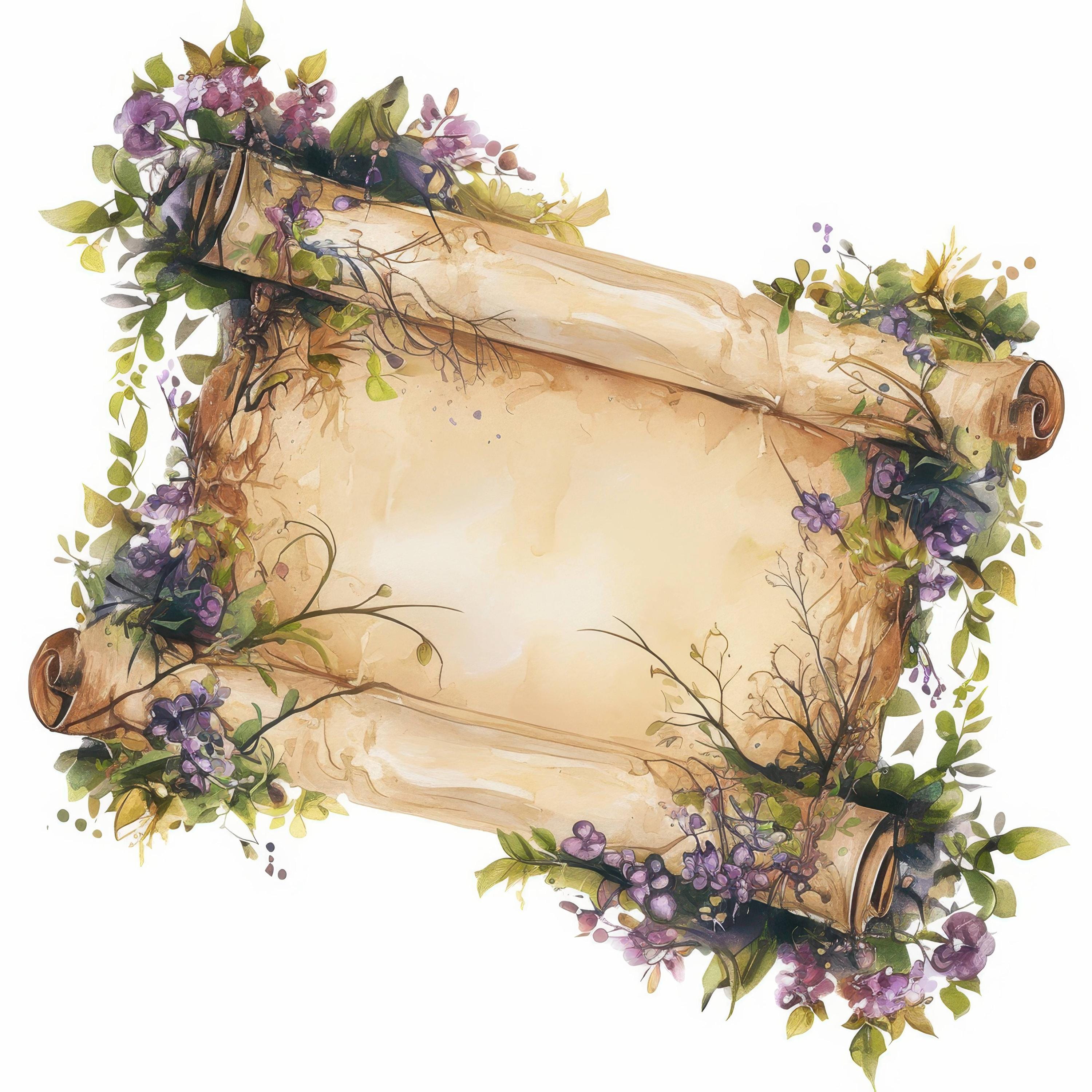 10 Graduation Scroll Clipart Bundle, Diploma Ceremony Illustration ...