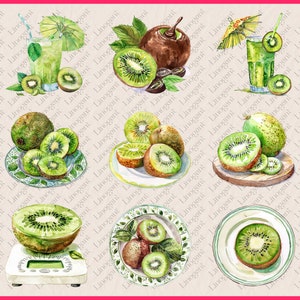 85 Kiwi Clipart | Desserts With Kiwi Tart, Ice Cream, Clipart ...