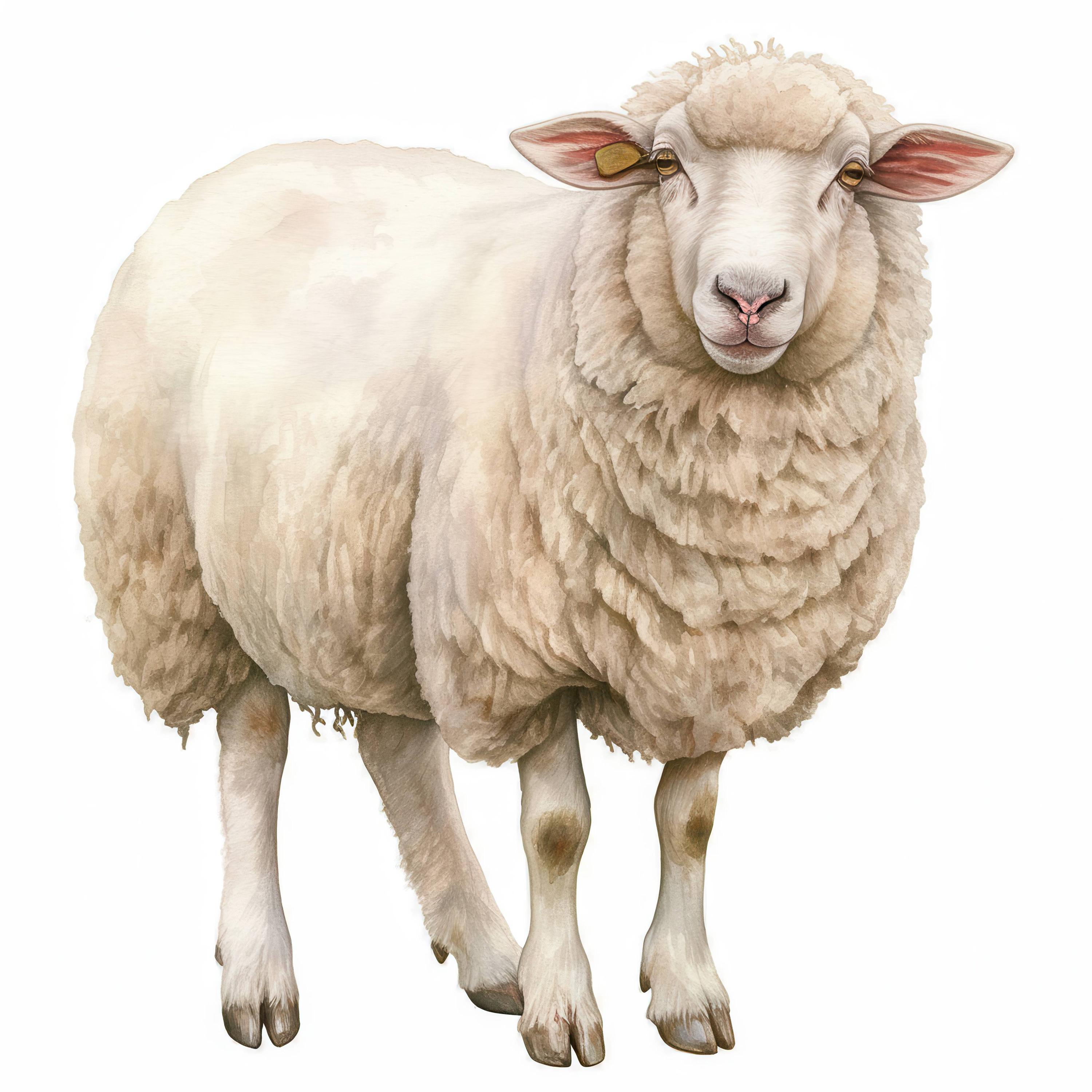 10 Sheep Farm Clipart Bundle, Fluffy Sheep Designs, Printable ...