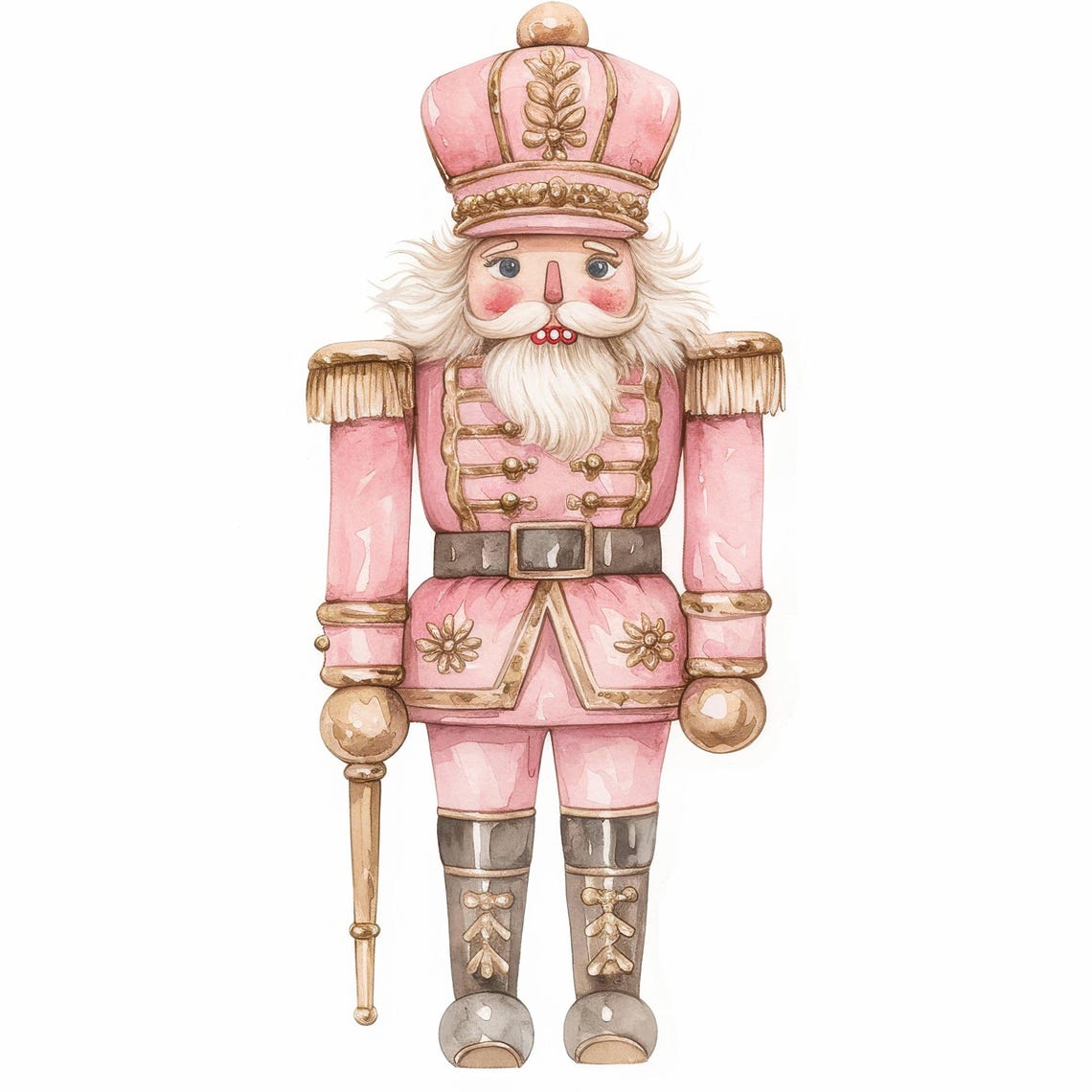13 Pink Nutcracker Clipart Bundle, Holiday Ballet Illustration ...