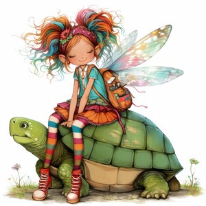 Quirky Turtle Clip Art 10 High Res Watercolor Jpgs for Junk Journaling ...