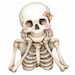 14 Cute Spooky Skeleton Clipart Bundle, Adorable Skeleton Design ...