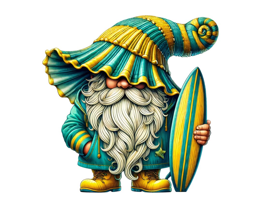 15 PNG Beach Gnomes Clipart, Cute Gnome, Summer Gnome, Gnome Bundle ...