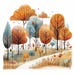 Rustic Fall Trees Clip Art 10 High Res Watercolor Jpgs for Junk ...