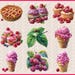 Watercolor Raspberry Clipart Bundle, Tropical Fruit Clip Art Set, Bowl ...