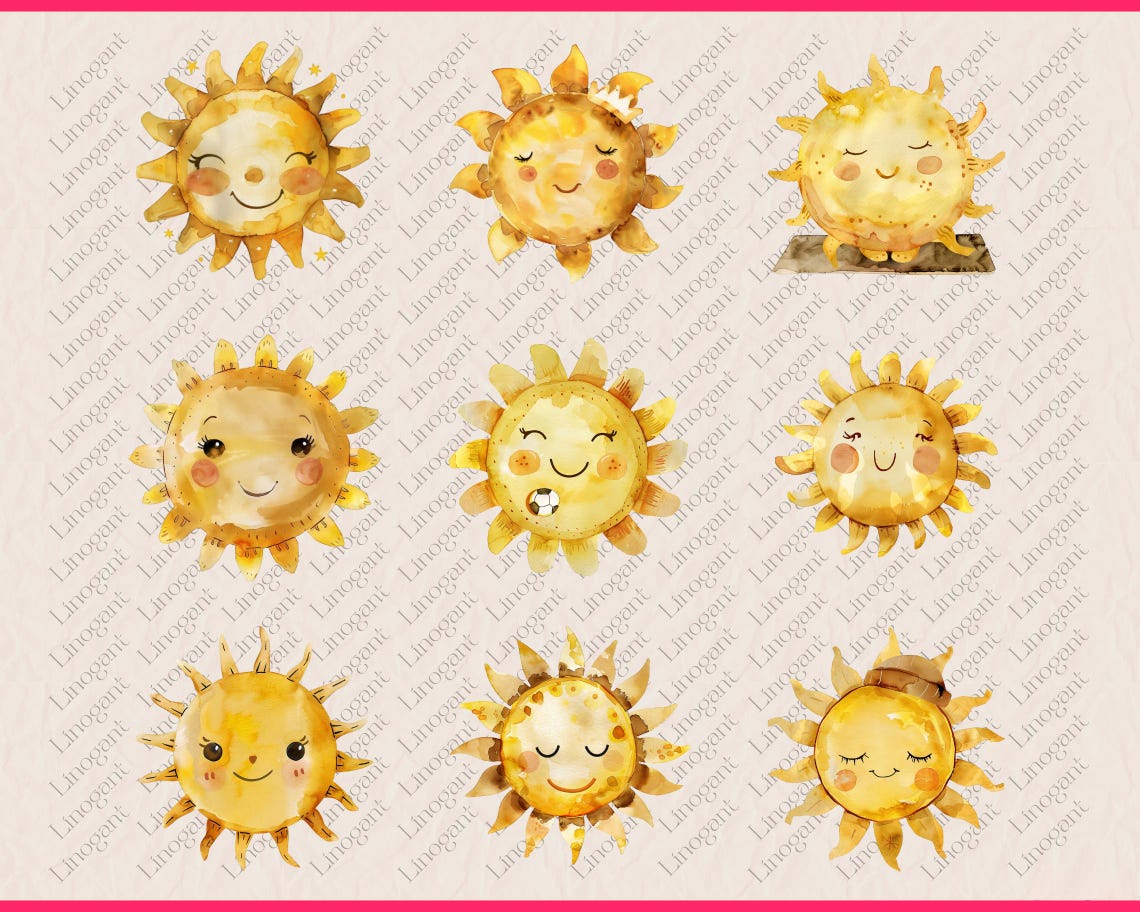 29 PNG Cute Yellow Sun Clipart, Kawaii Solar Clipart, Sun Shine ...