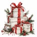 11 Festive Gift Boxes Red Clipart Bundle, Holiday Present Illustration ...