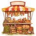 Whimsical Hot Dog Stand Clip Art 12 High Res Watercolor Jpgs for Junk ...