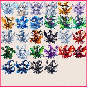 28 PNG Dragon Wizard Gnome Clipart, Cute Gnomes, Riding Gnome, Gnome ...