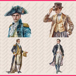 Regency Man Clipart PNG | Man With Vintage Style, Historical Man ...