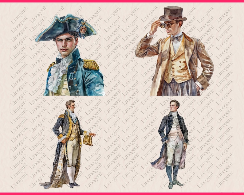 Regency Man Clipart PNG | Man With Vintage Style, Historical Man ...