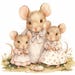 10 Mouse Family Clipart Bundle, Cute Vintage Style Illustration ...