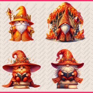 21 PNG Cute Wizard Gnomes Clipart Cute Gnome, Enchanted Gnome, Magical ...