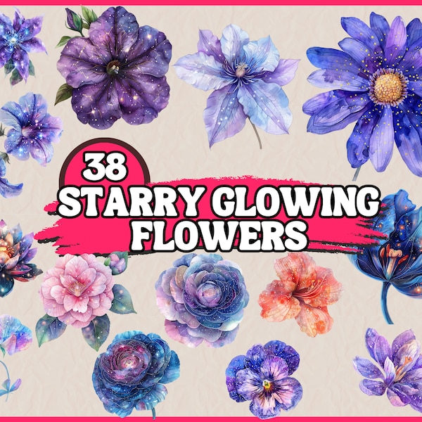 Glowing Flowers - Etsy