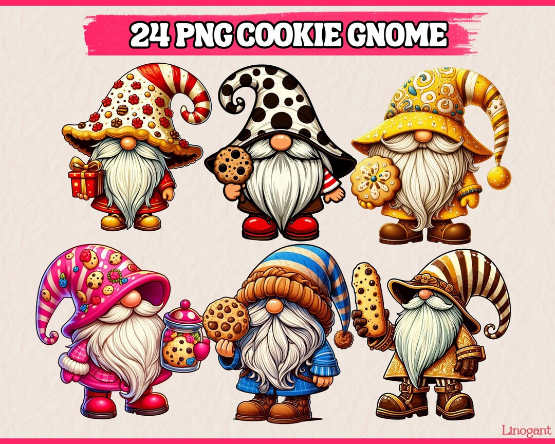 24 PNG Gnomes With Cookie Clipart, Cute Gnome, Cookie Gnome, Gnome ...