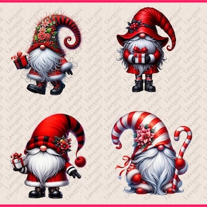 18 PNG Christmas Gnome Clipart | Cute Gnome, Gnome Bundle, Christmas ...