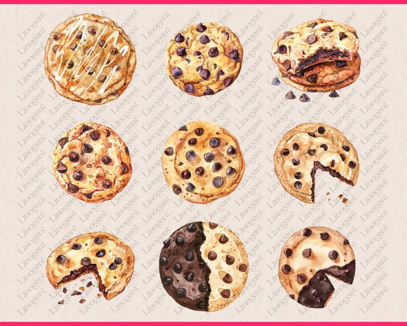 77 PNG Chocolate Chip Cookie Clipart, Tasty Chip Cookie With Mint ...