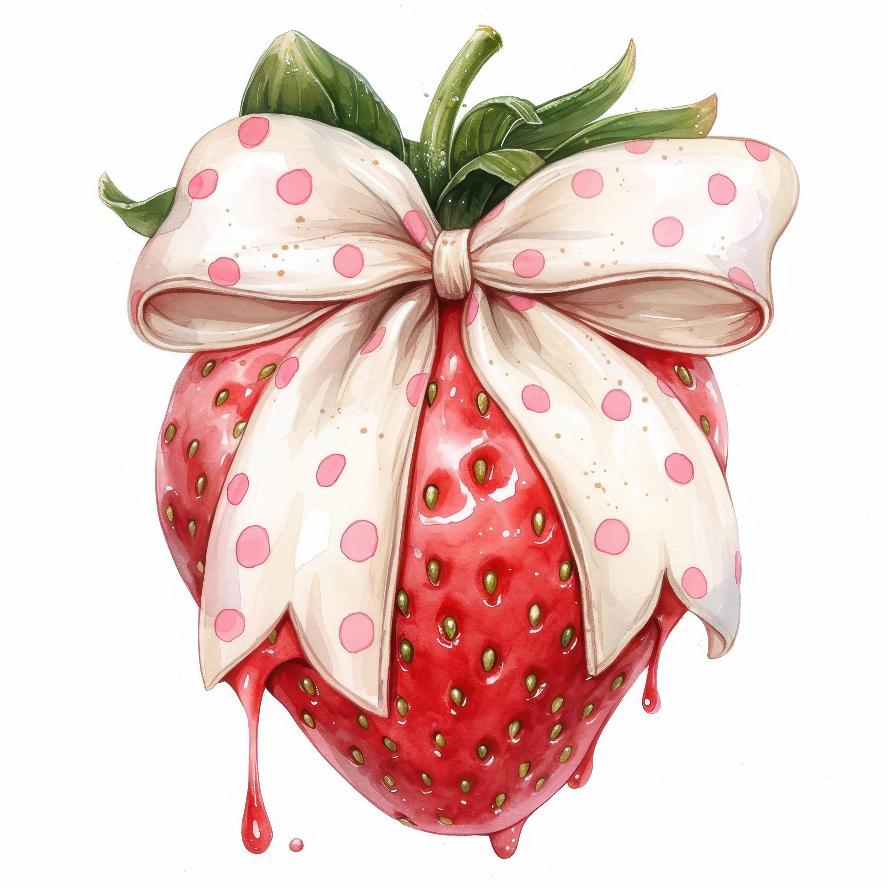 10 Chocolate Dipped Strawberry Clipart Bundle, Sweet Dessert Fruit Art ...