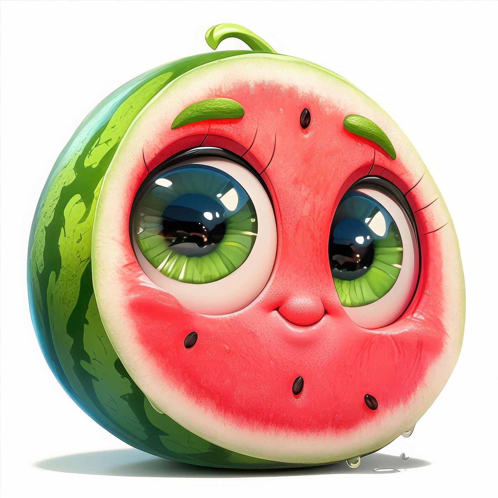 10 Cute Watermelon Clipart Bundle, Summer Fruit Illustration, Printable ...