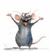 Crazy Happy Mouse Clipart 10 High Res Watercolor Jpgs for Junk ...