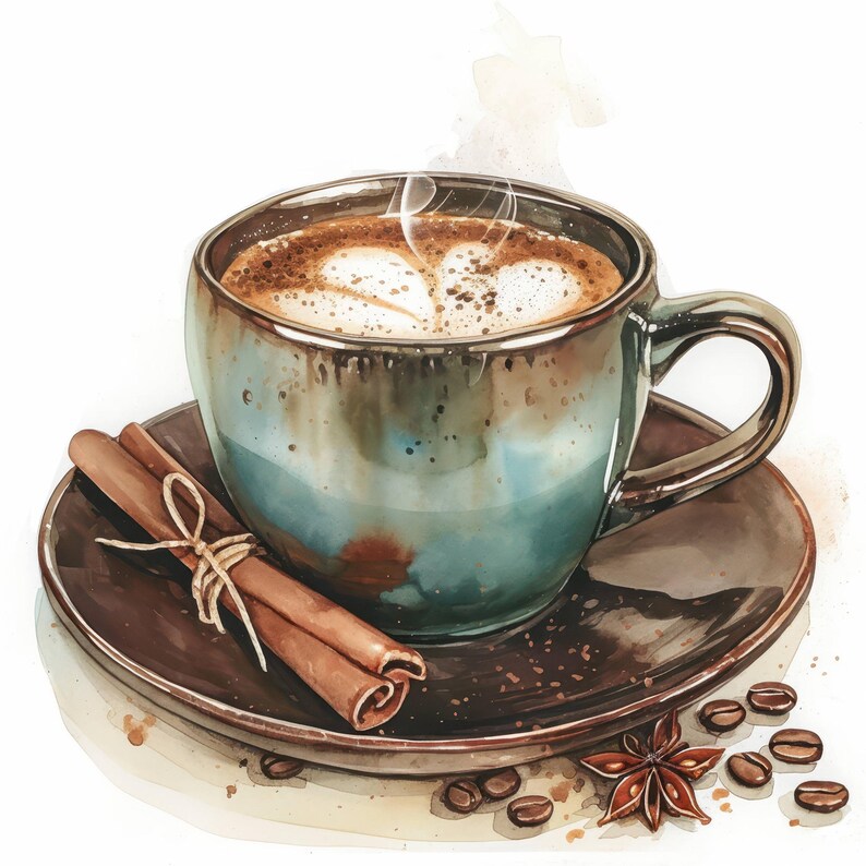 13 Cozy Fireplace Hot Chocolate Clipart Bundle, Winter Comfort ...