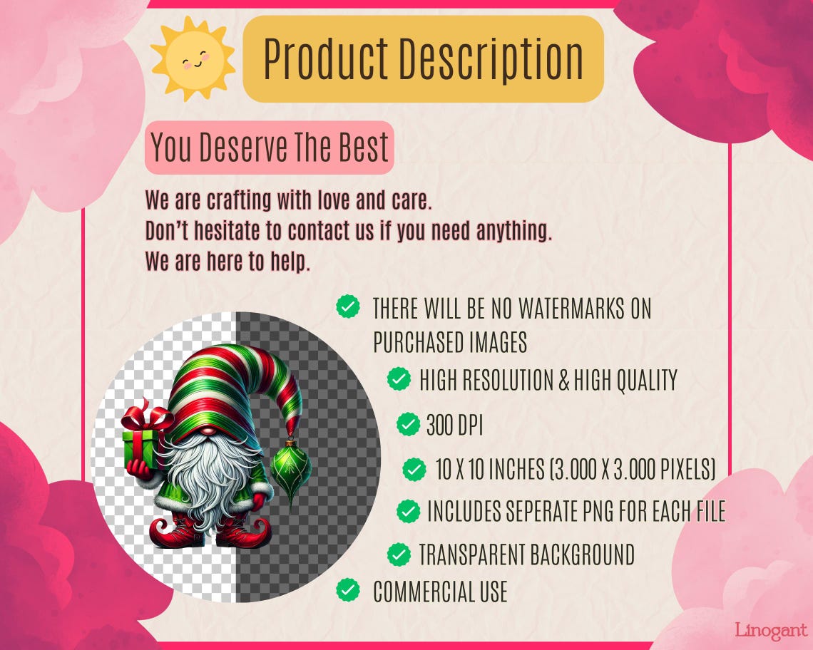 18 PNG Christmas Gnome Clipart | Cute Gnome, Gnome Bundle, Christmas ...