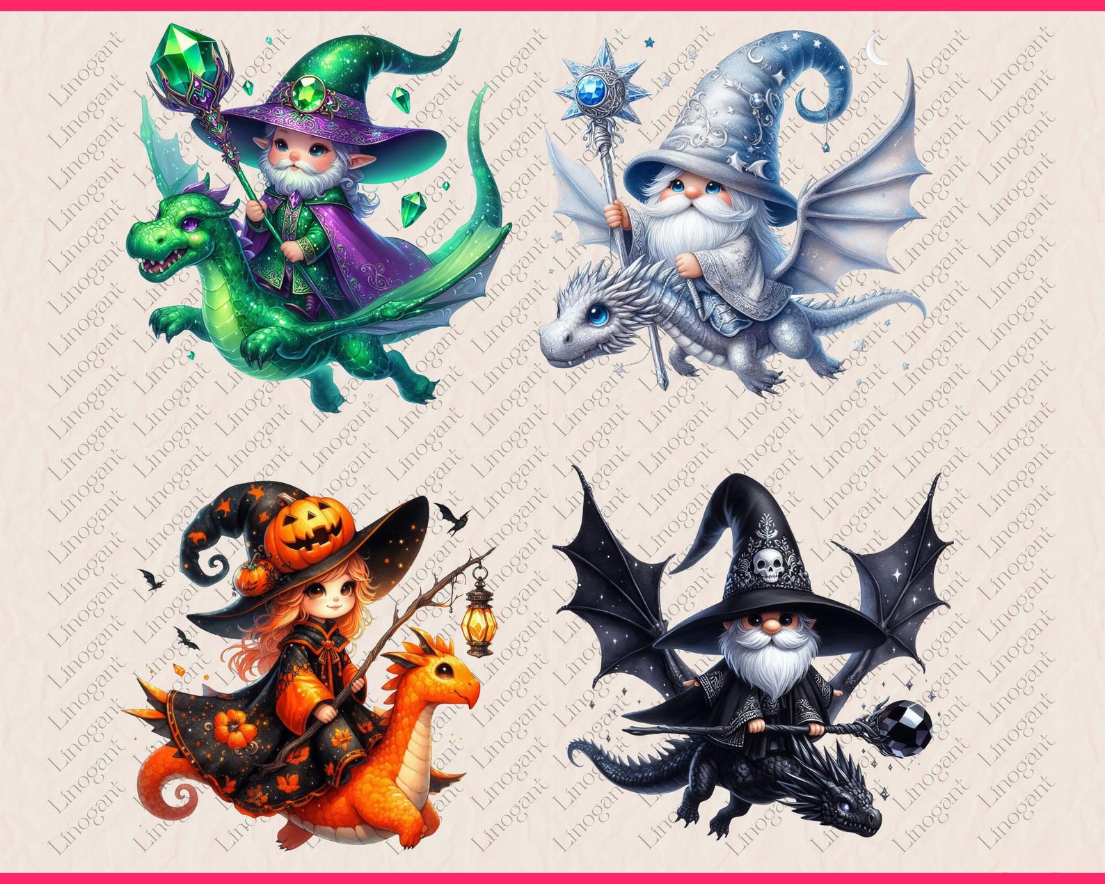 28 PNG Dragon Wizard Gnome Clipart, Cute Gnomes, Riding Gnome, Gnome ...