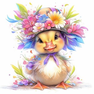 14 Frazzled Duck Clipart Bundle, Funny Farm Animal Illustration ...