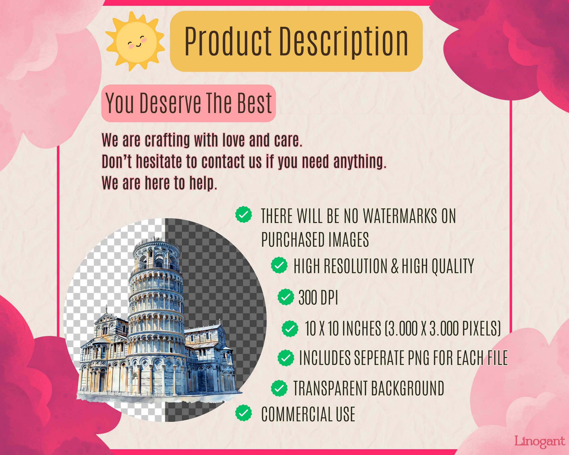 Watercolor Landmarks Clipart Bundle, Popular Landmarks Clip Art Set ...