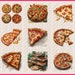 Watercolor Pizza Clipart Bundle, Junk Food Clip Art Set, Bakery, Slice ...