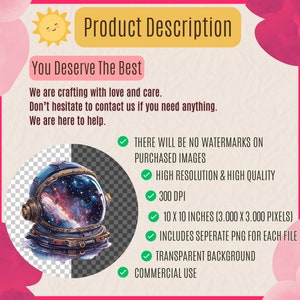 Watercolor Space Clipart Bundle, Outerspace Clip Art Set, Astronaut and ...