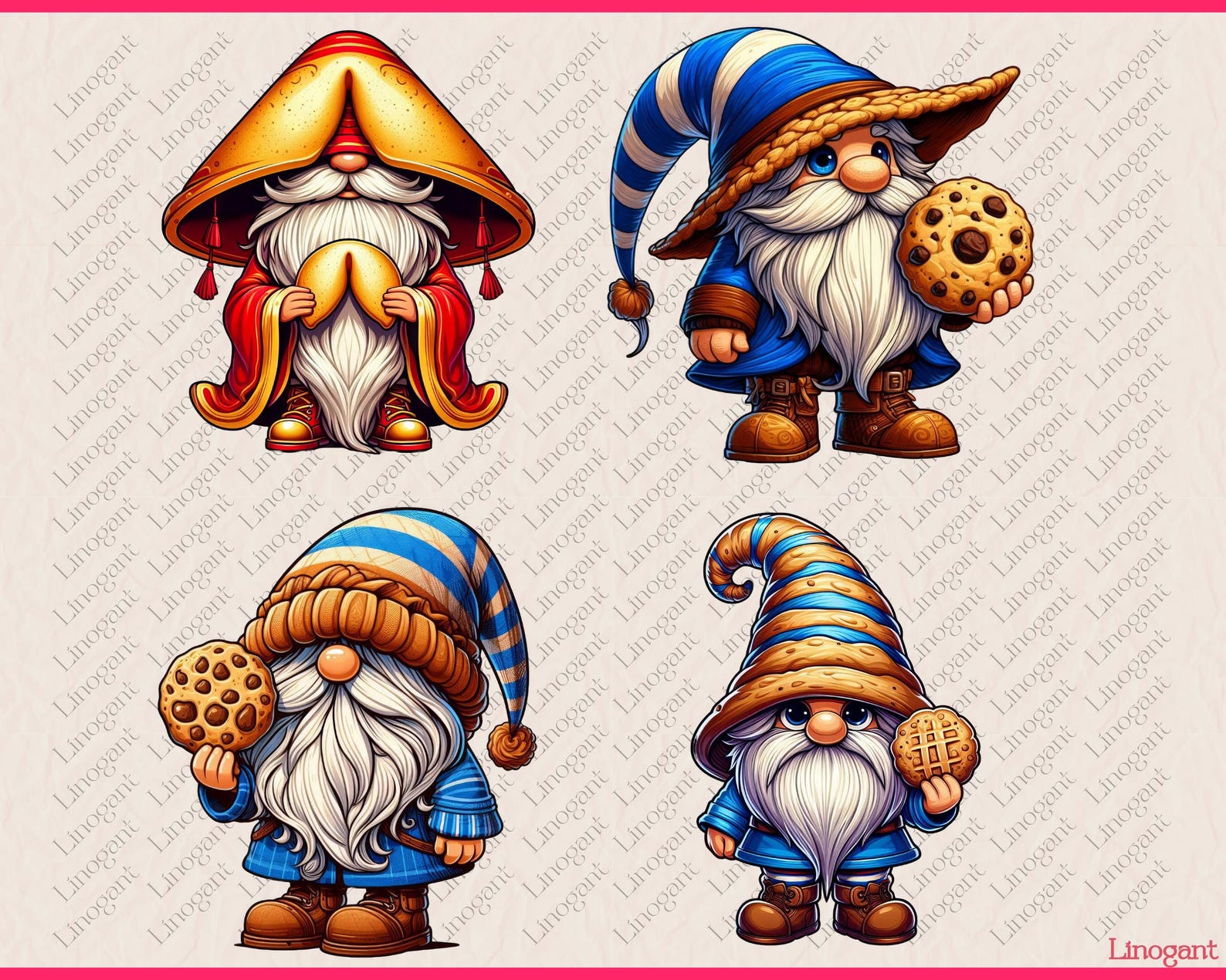 24 PNG Gnomes With Cookie Clipart, Cute Gnome, Cookie Gnome, Gnome ...