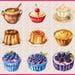 54 Custard Clipart | Sweet Illustrations | Printable Watercolor Food ...