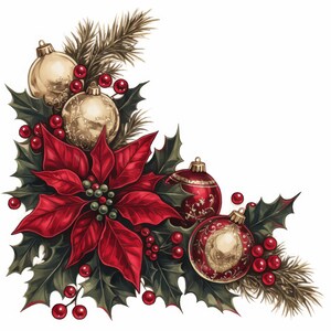 11 Christmas Clipart | Shiny Christmas Decoration Clipart | Printable ...