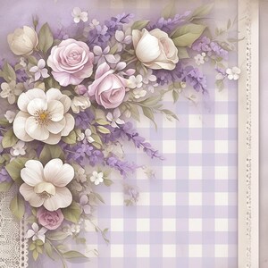 Purple Calico Paper Clip Art Bundle 12 High Res Watercolor Jpgs for ...