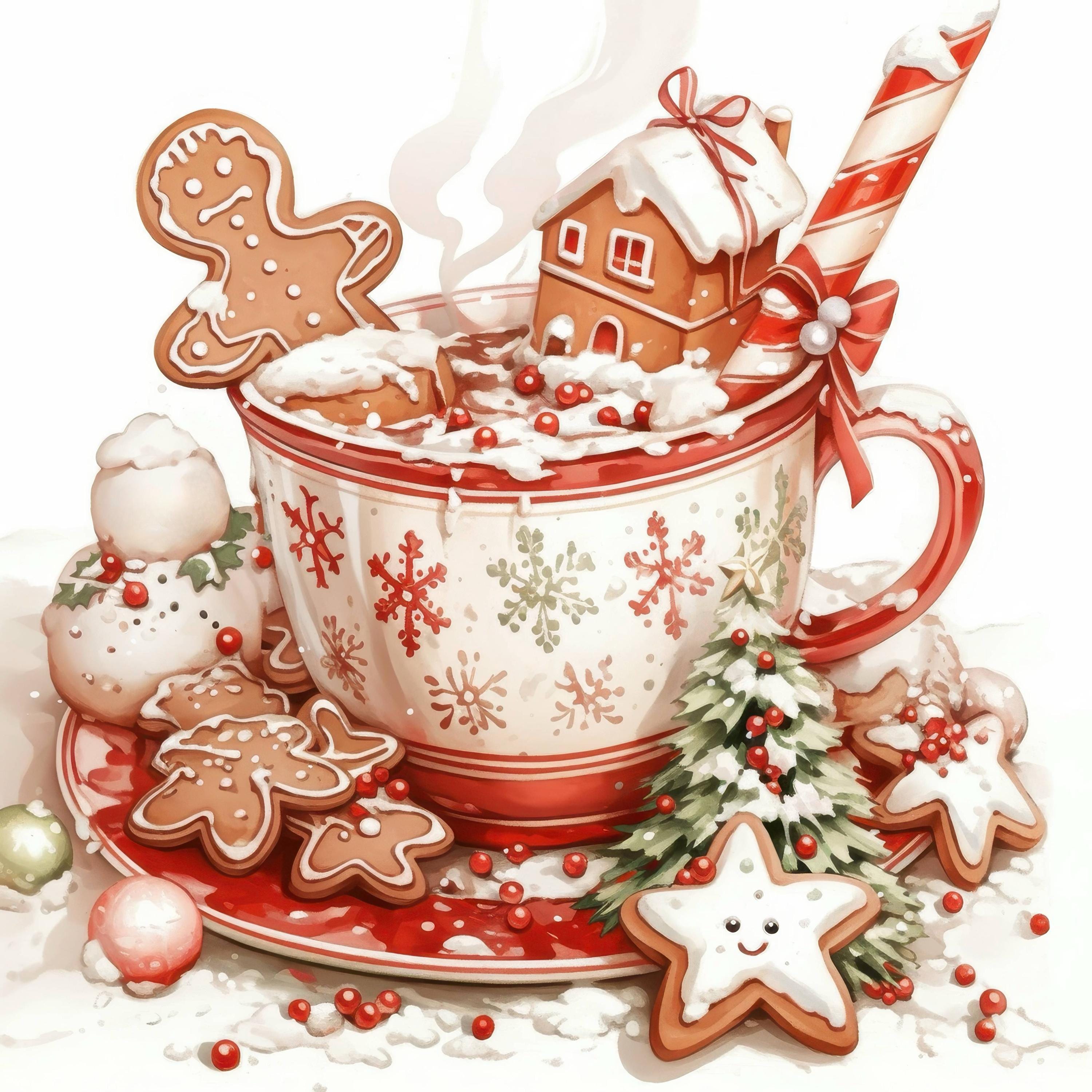 12 Christmas Cookies Clipart Bundle, Festive Holiday Treats ...