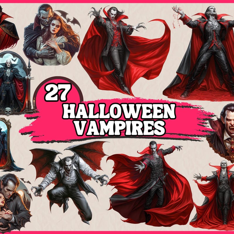 Vampire Clip Art - Etsy