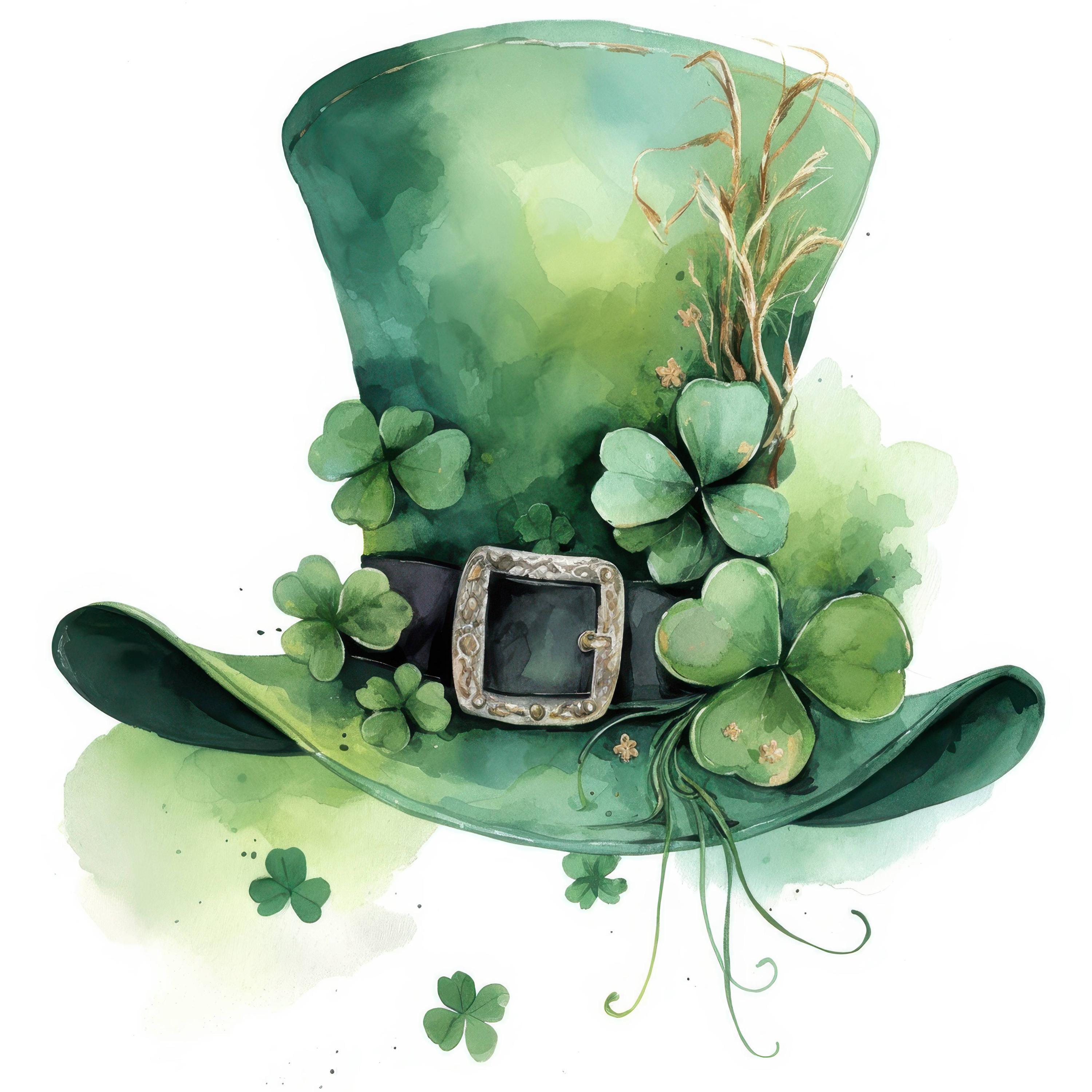 10 Leprechaun Hat Clipart Bundle, St. Patrick’s Day Accessory ...