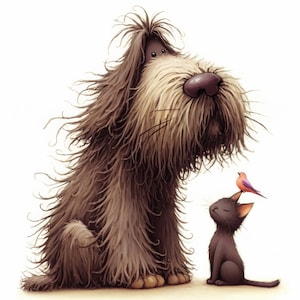 Quirky Animal Friends Clip Art 10 High Res Watercolor Jpgs for Junk ...