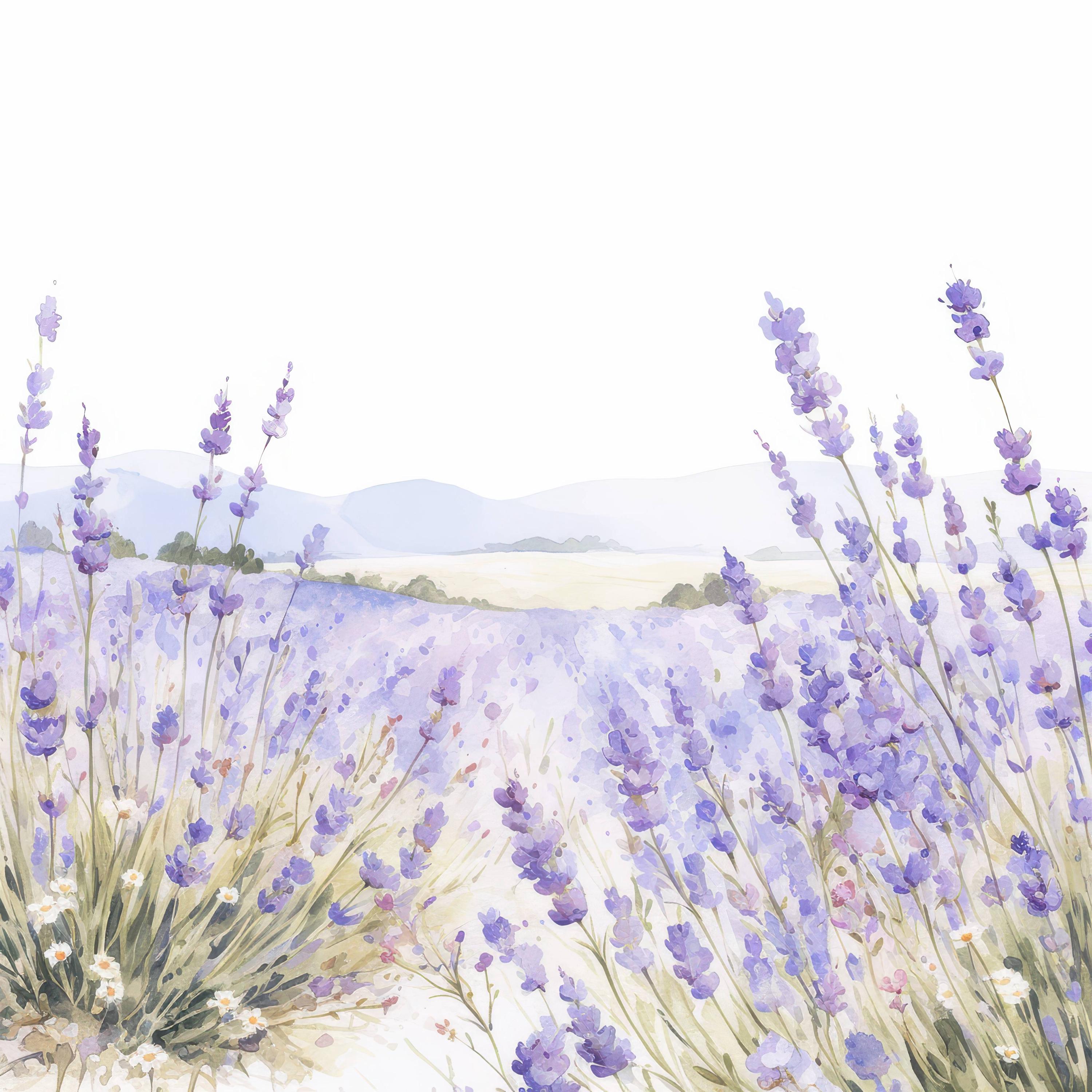 15 Lavender Clipart Floral Bundle, Soft Purple Art Illustration ...