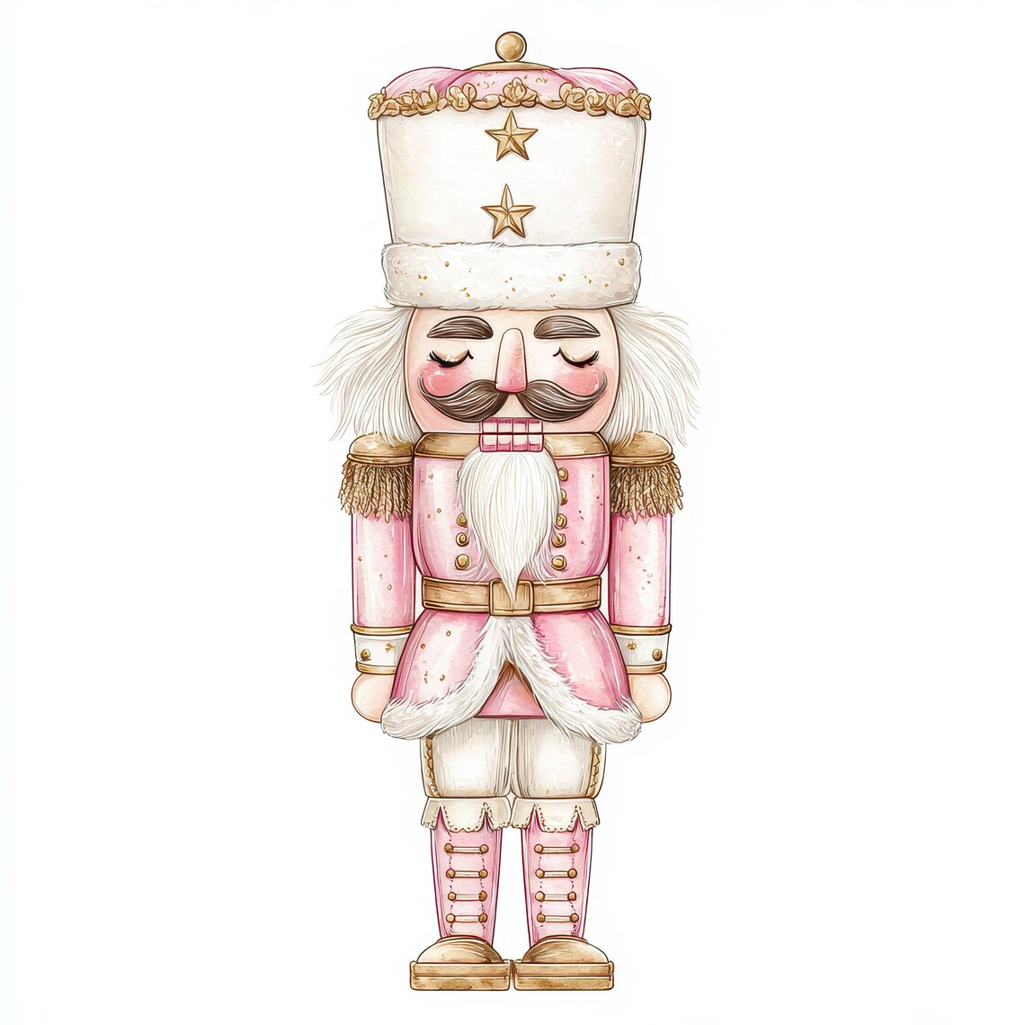 13 Pink Nutcracker Clipart Bundle, Holiday Ballet Illustration ...