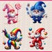 31 PNG Funny Clown Gnome Clipart, Happy Circus Gnomes Clipart, Party ...