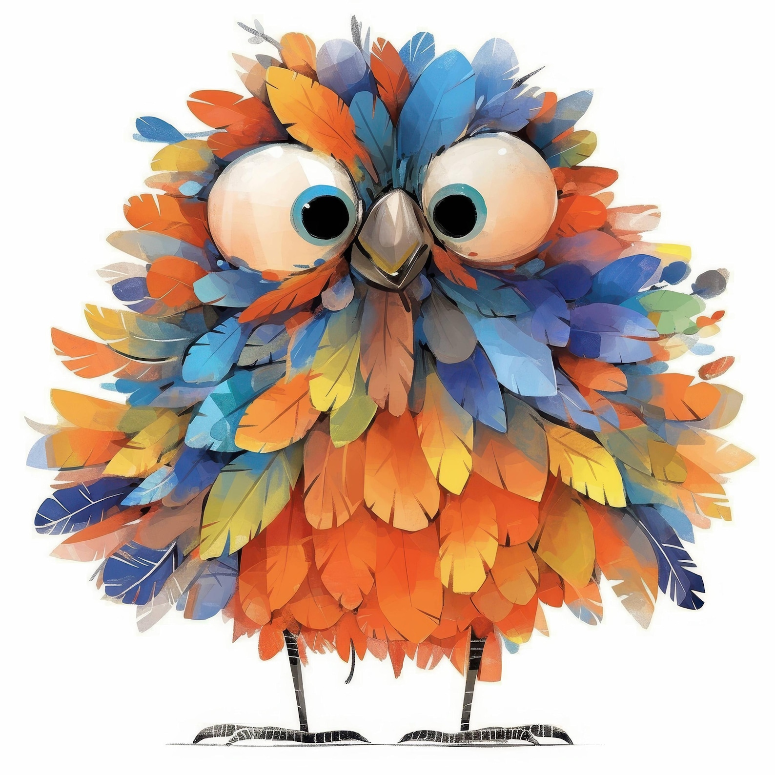 12 Whimsical Bird Clipart Bundle, Cheerful Songbird Illustration ...