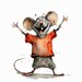 10 Funny Frazzled Mouse, Commercial Use, Whimsical Mice Ephemera ...