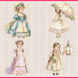 32 PNG Regency Little Child Clipart | Regency Cute Kids, Watercolor ...