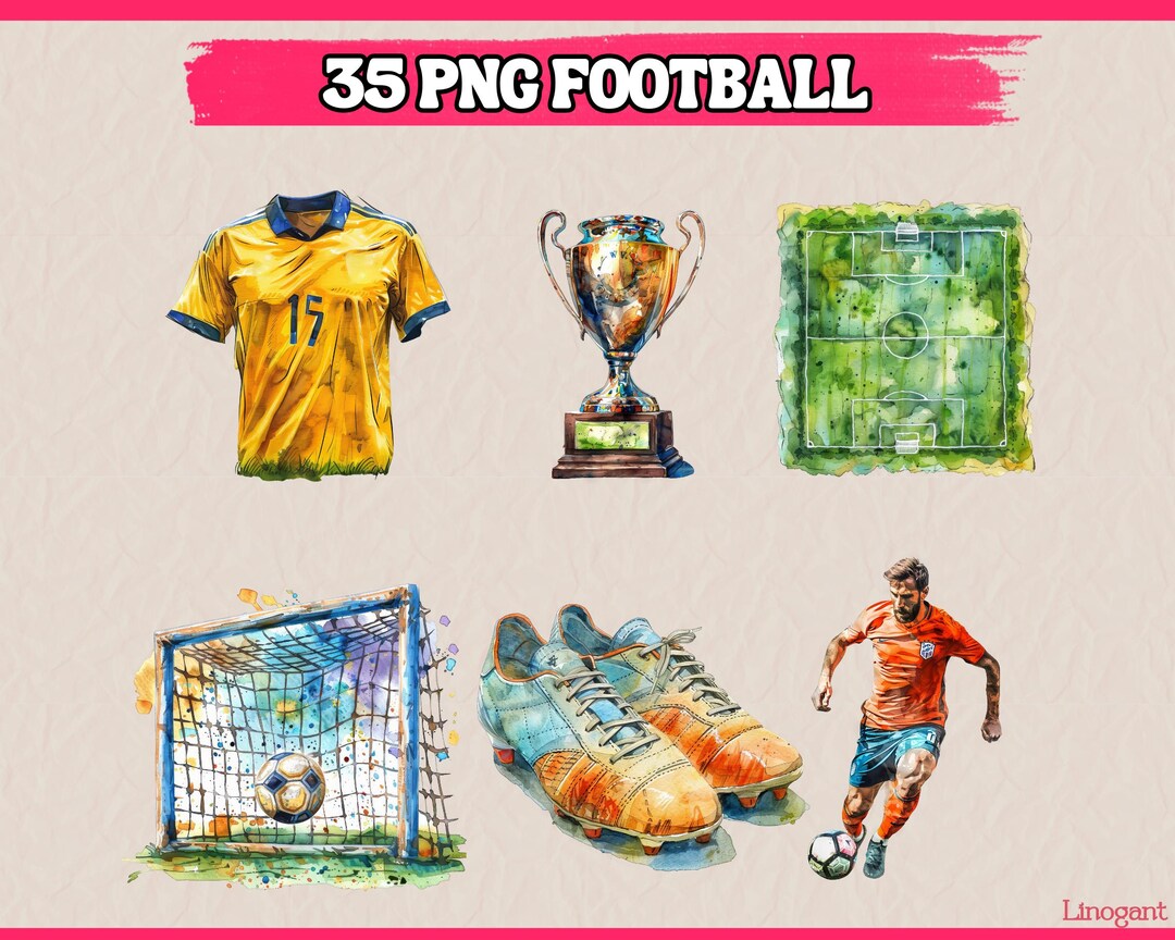 35 PNG Football With Cup Clipart, Funny Sports Soccer Clipart, Football ...