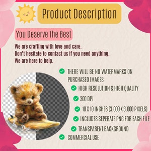 Watercolor Summer Teddy Bear Clipart Bundle, Summer Baby Bear Clip Art ...