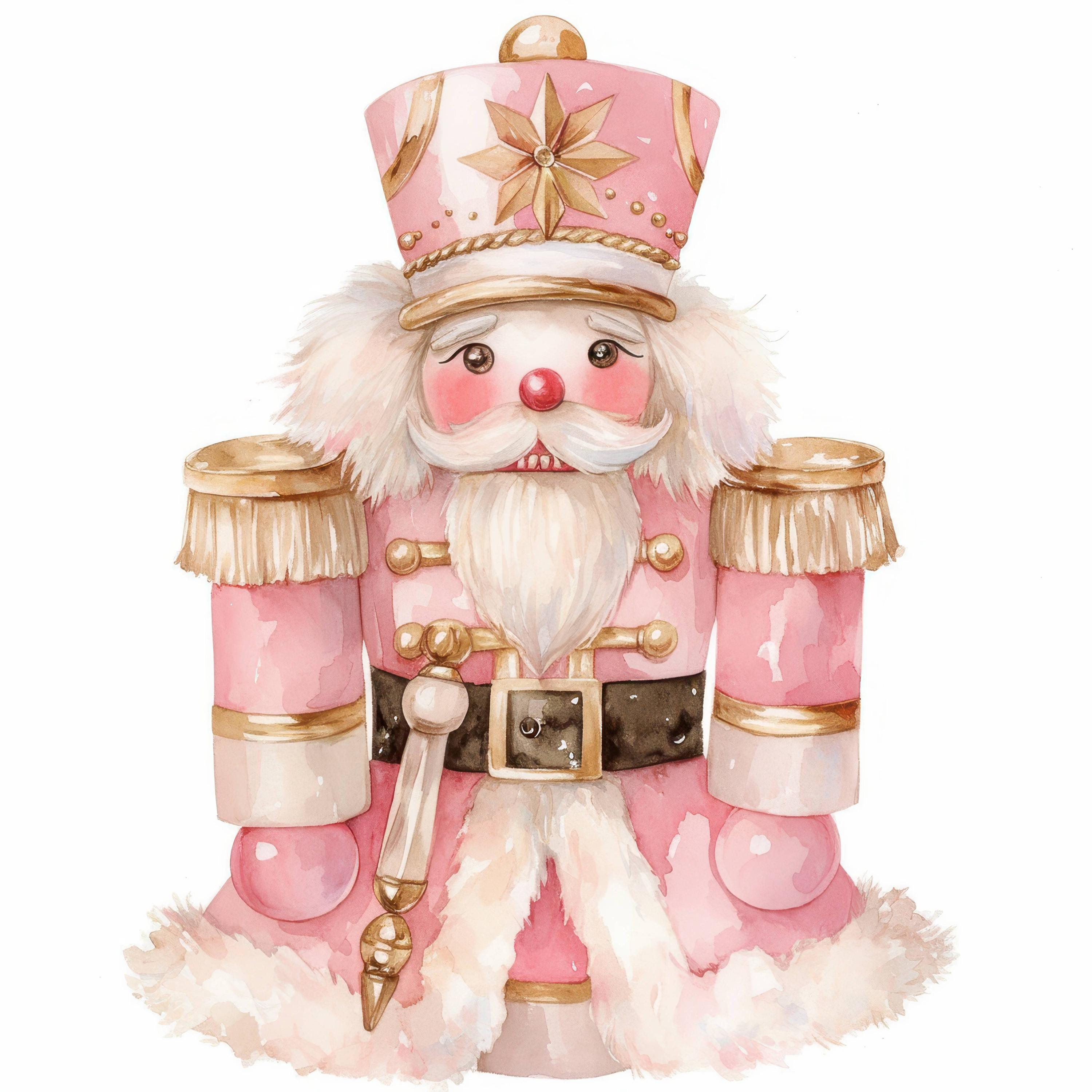 13 Pink Nutcracker Clipart Bundle, Holiday Ballet Illustration ...
