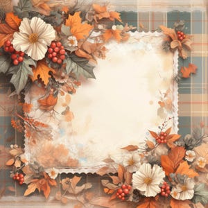 Autumn Tree Leaves Paper Clip Art Bundle 10 High Res Watercolor Jpgs ...