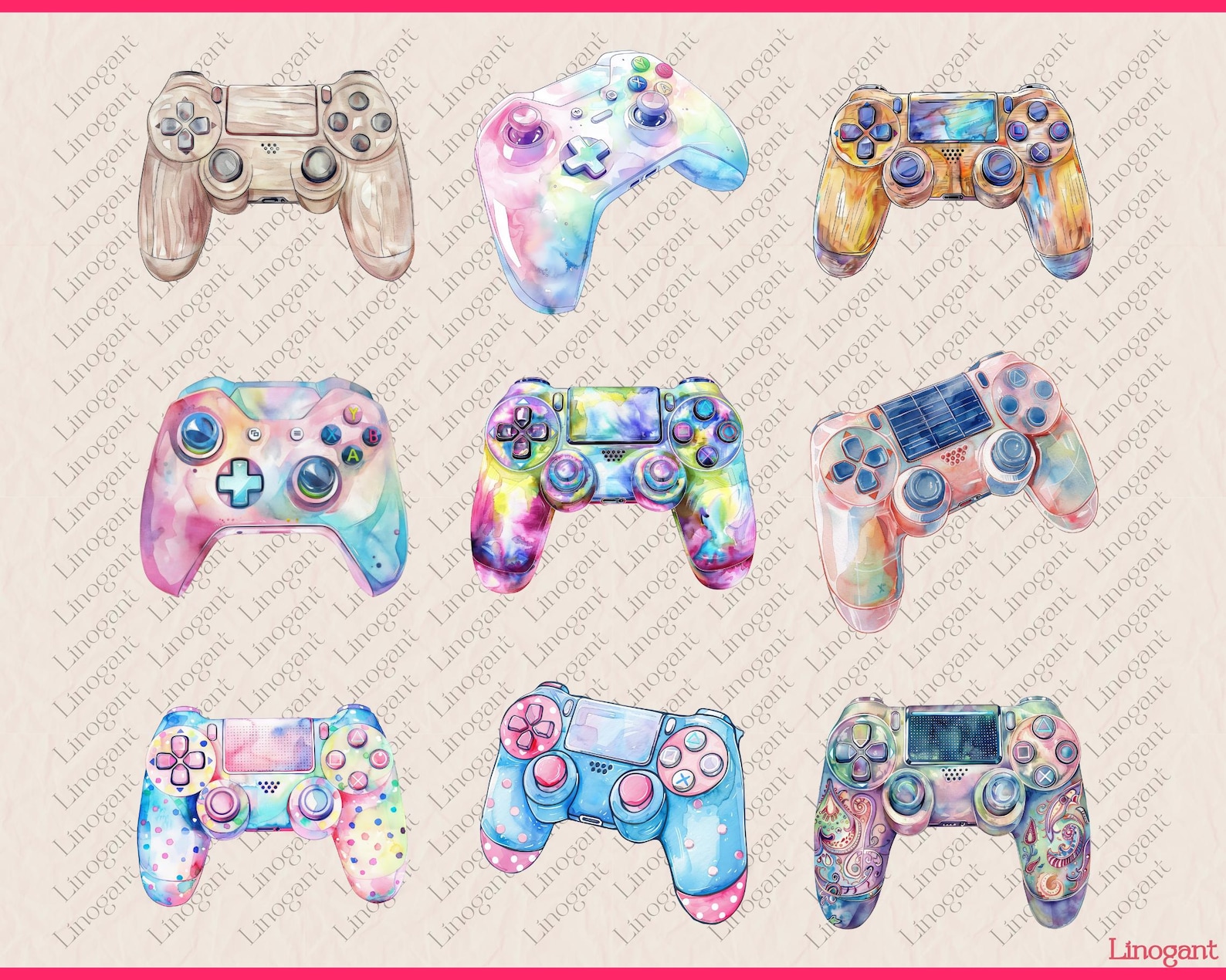 44 PNG Gamepad Clipart, Gaming Controller Illustrations, Colorful ...